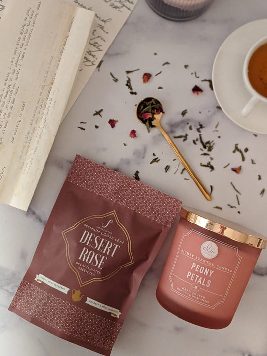 Desert Rose — Lychee & Rose Decaffeinated Green Tea – The Silk Tea Co